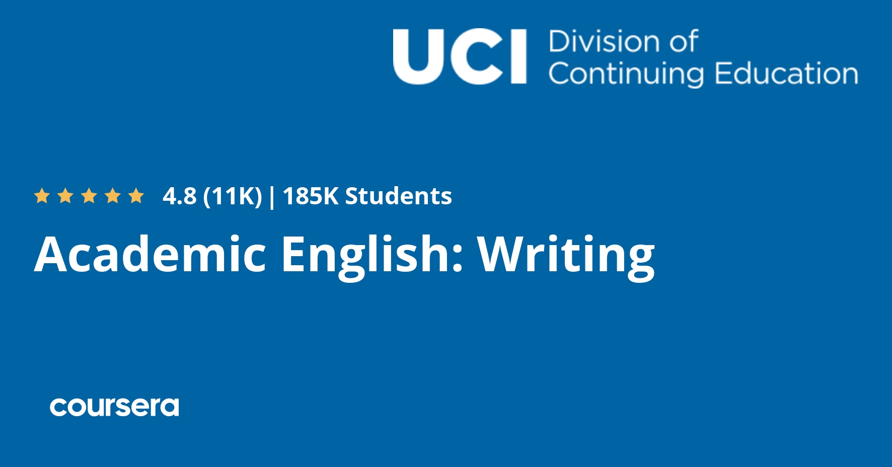 Academic English Writing Specialization Coursya