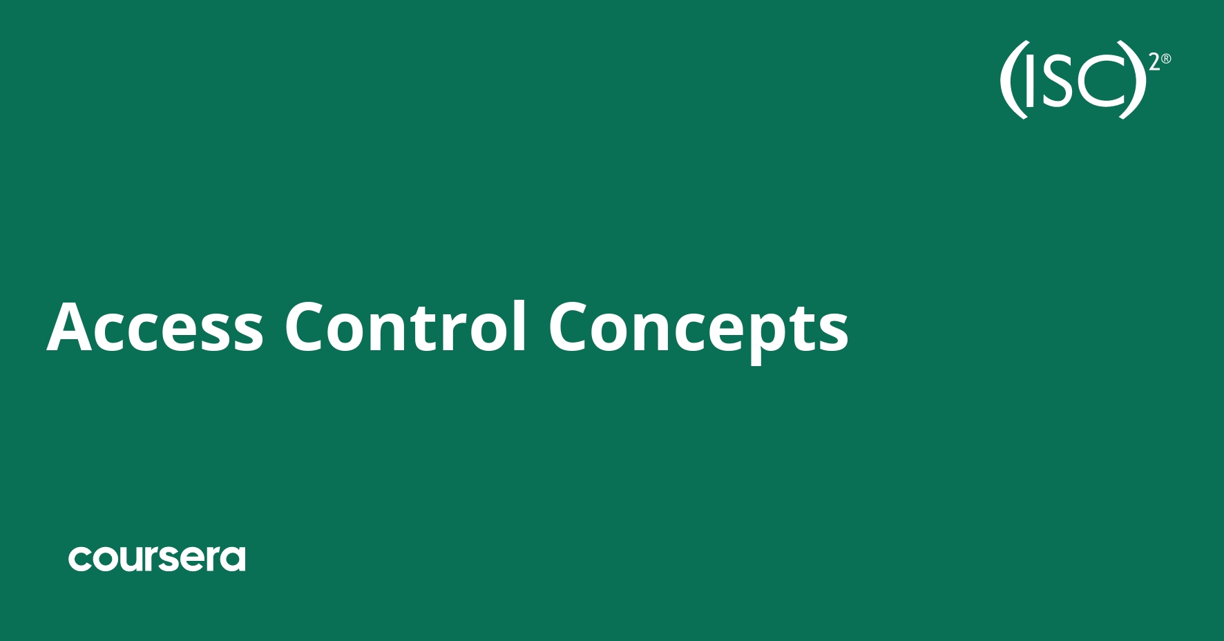 Access Control Concepts Coursya