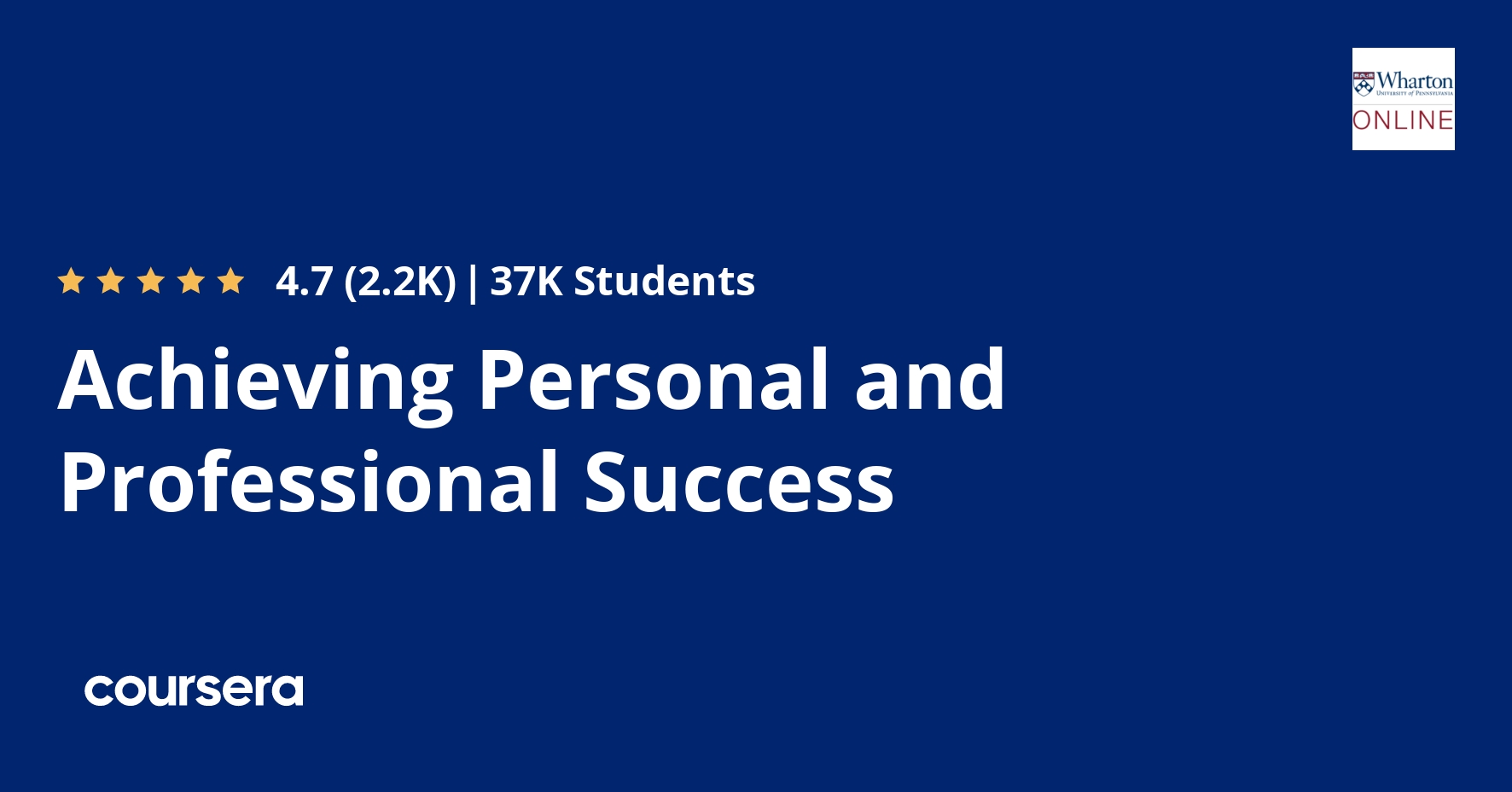 Achieving Personal and Professional Success Specialization - Coursya