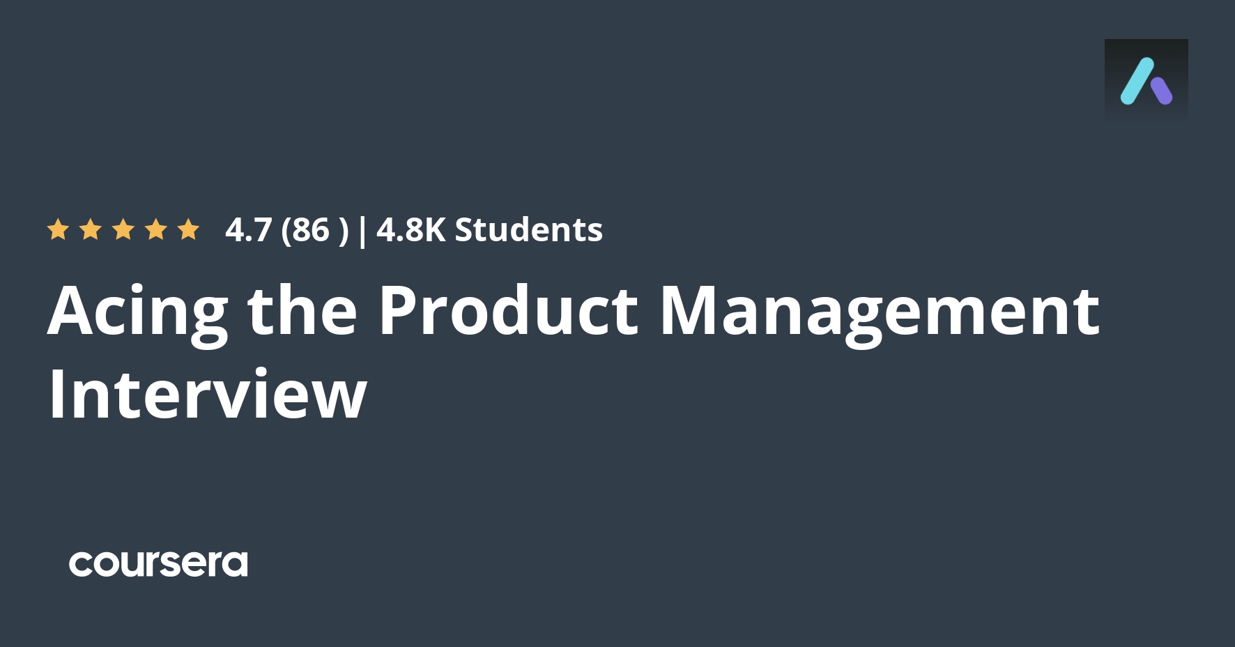 Acing the Product Management Interview - Coursya