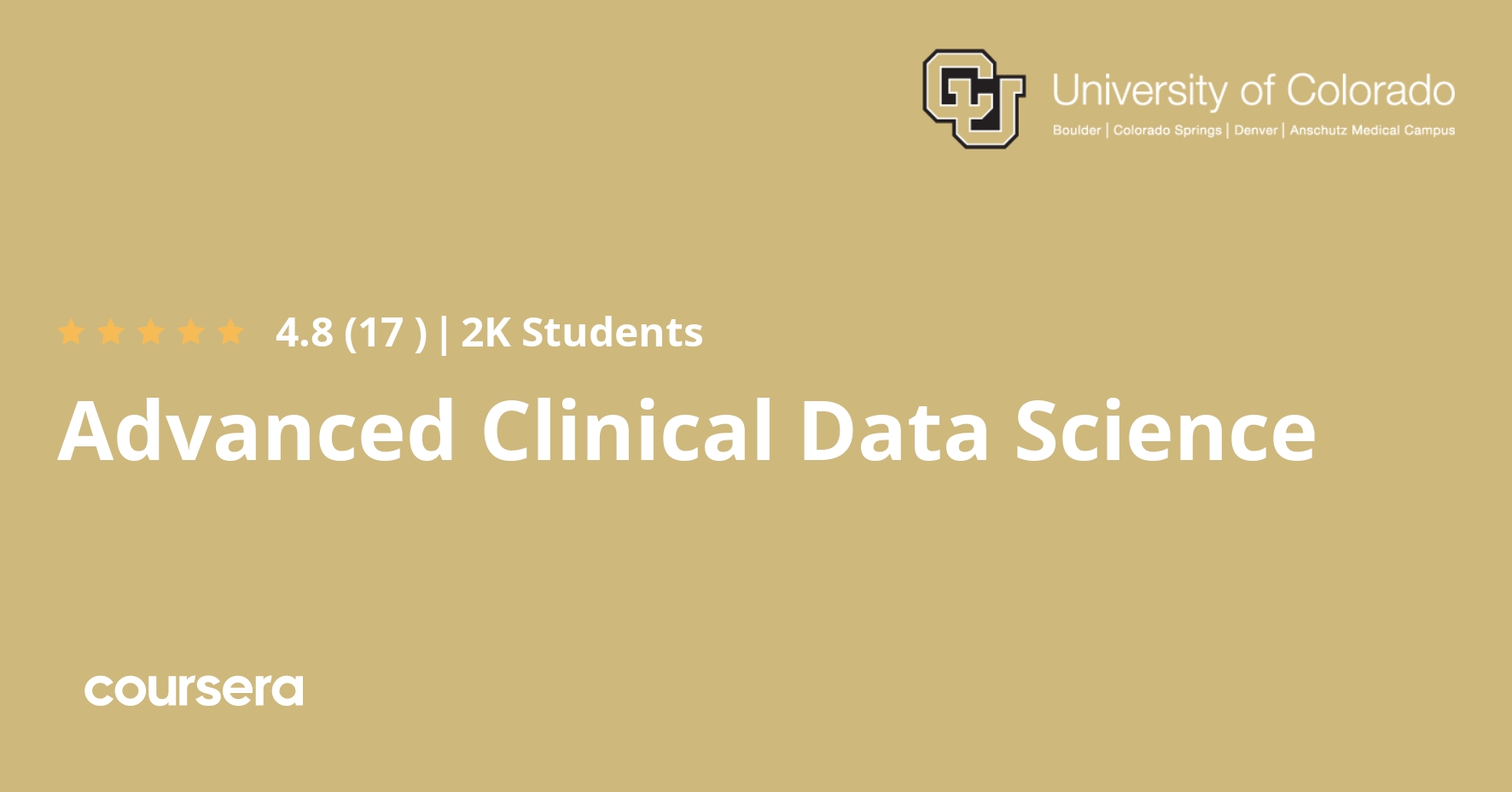 Advanced Clinical Data Science - Coursya