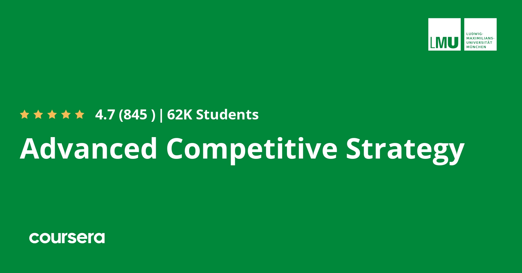 Advanced Competitive Strategy - Coursya
