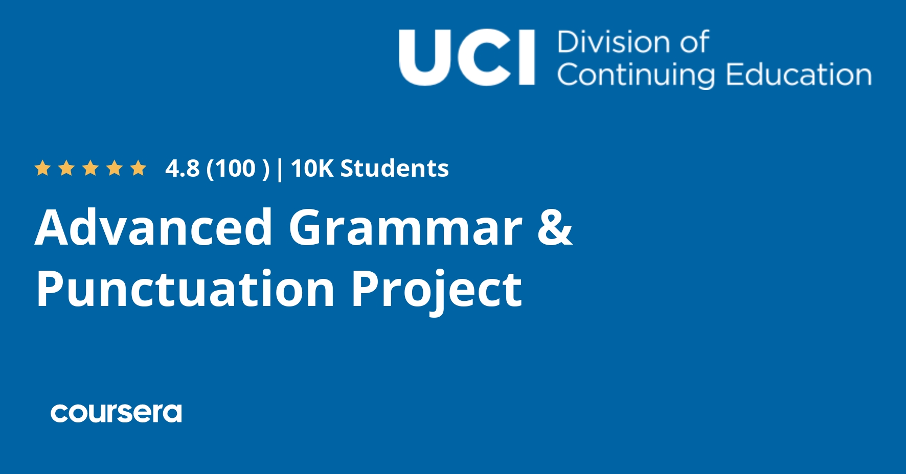 Advanced Grammar & Punctuation Project - Coursya