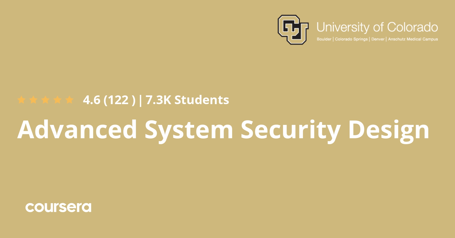 Advanced System Security Design Specialization - Coursya