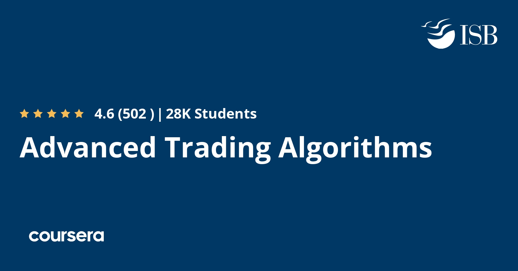 Advanced Trading Algorithms - Coursya