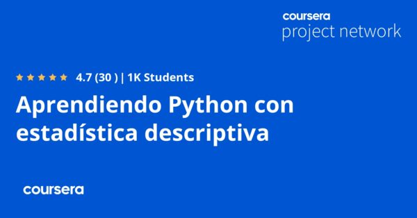 Aprendiendo Python con estadística descriptiva - Coursya
