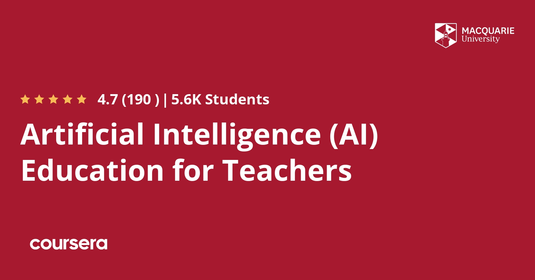 Artificial Intelligence (AI) Education for Teachers - Coursya