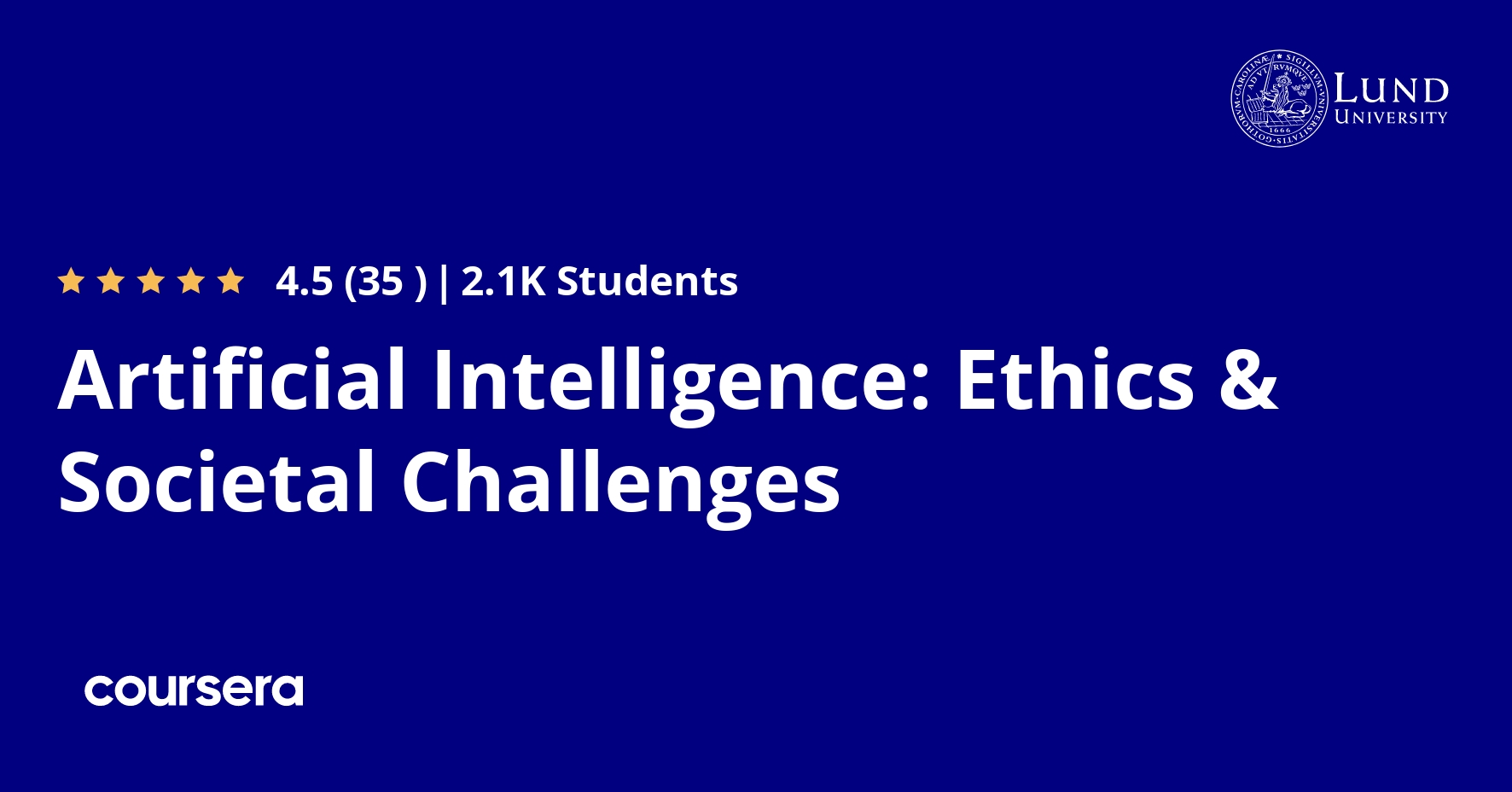 Artificial Intelligence: Ethics & Societal Challenges - Coursya