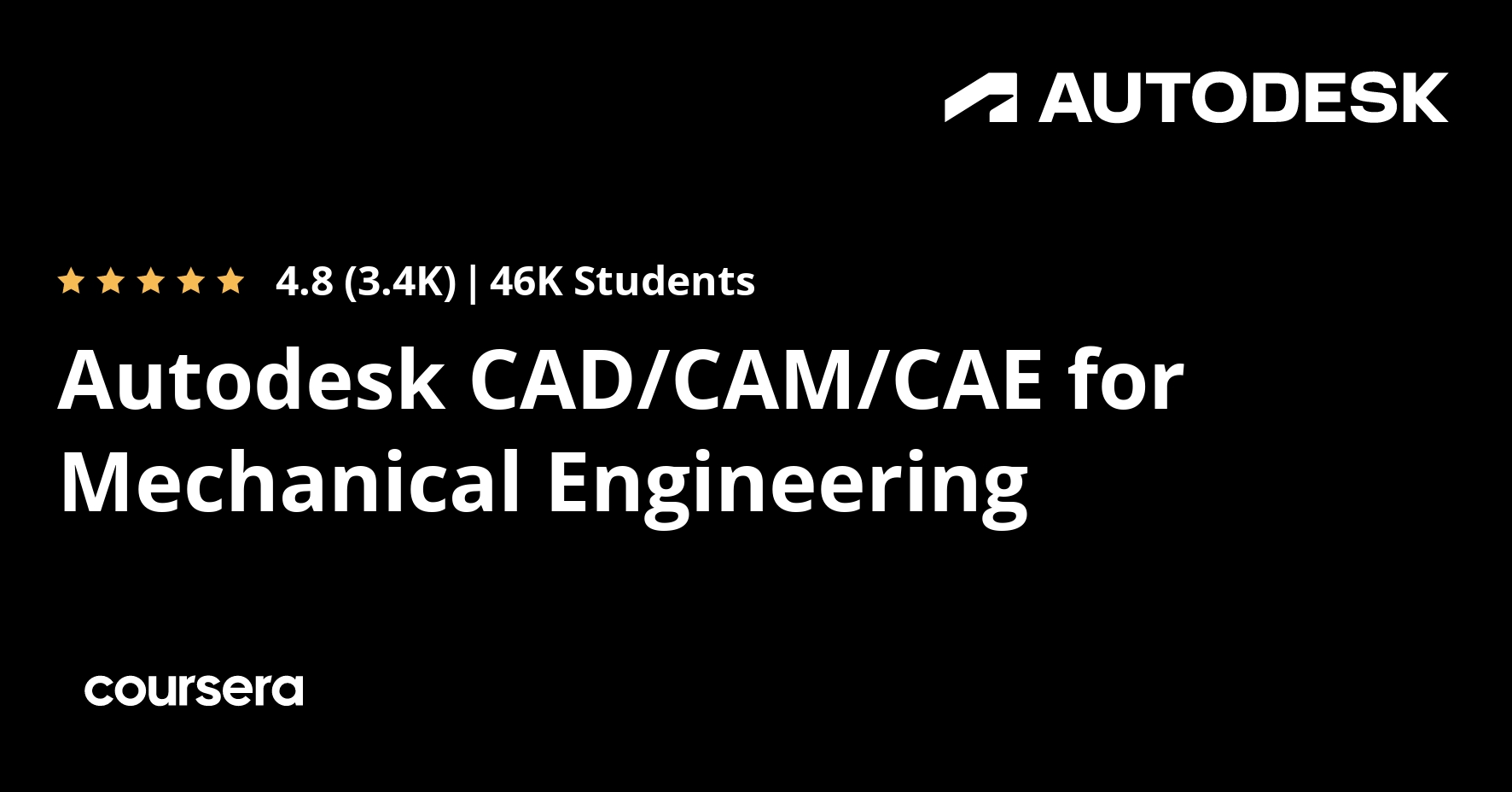 Autodesk CAD/CAM/CAE for Mechanical Engineering Specialization - Coursya