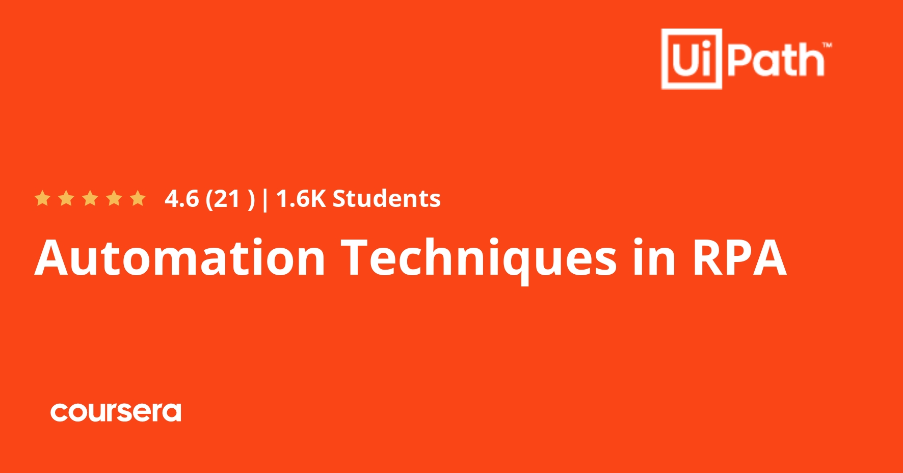 Automation Techniques in RPA - Coursya