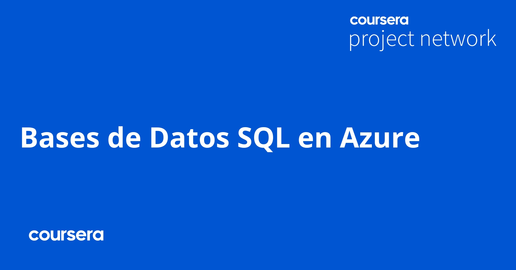 Bases de Datos SQL en Azure - Coursya