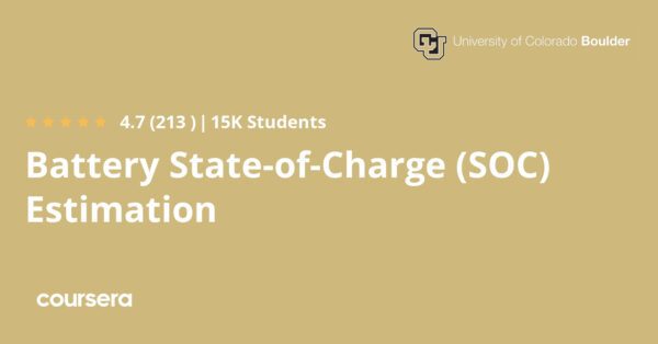 Battery State-of-Charge (SOC) Estimation - Coursya