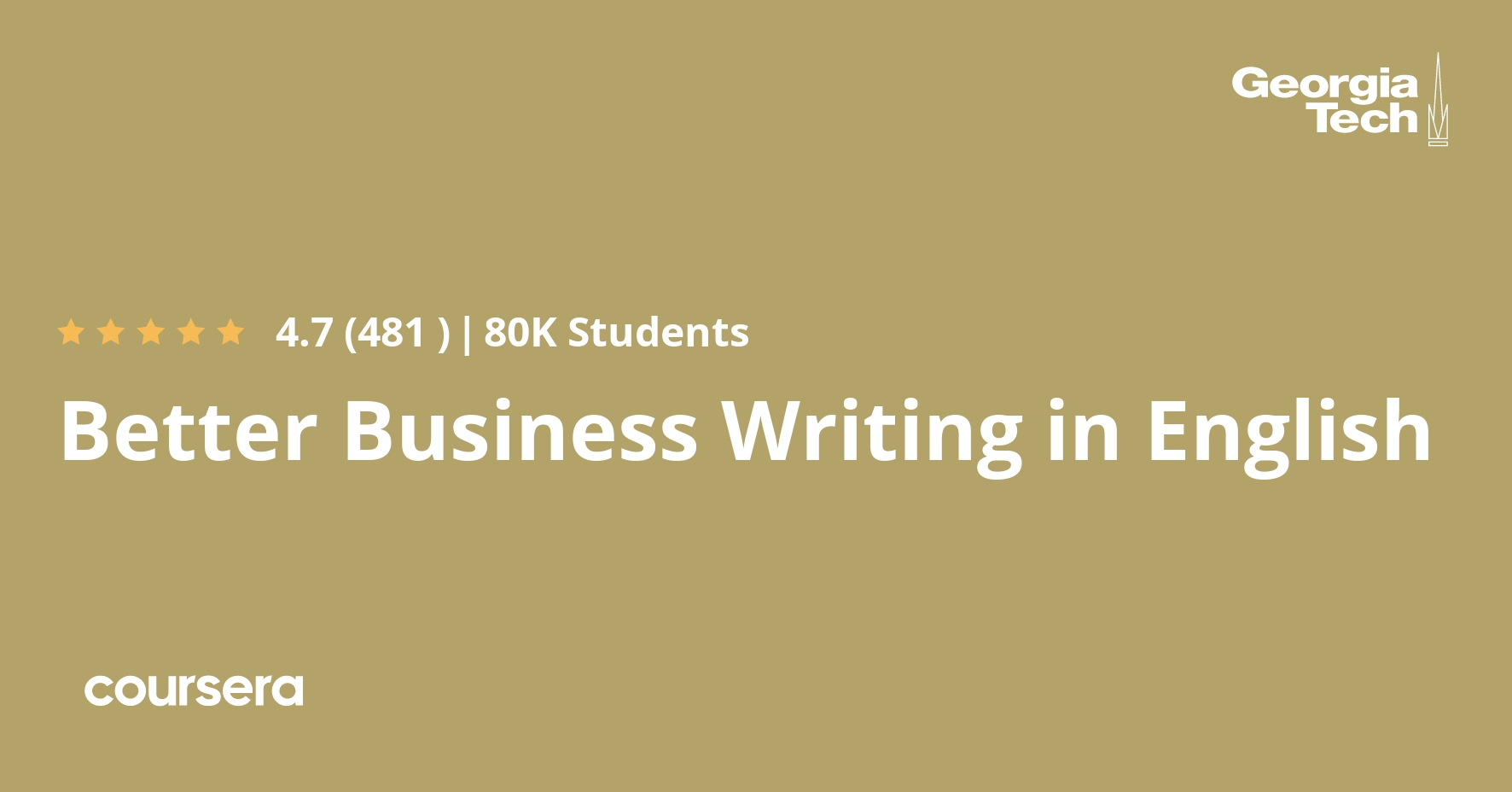 Better Business Writing in English - Coursya
