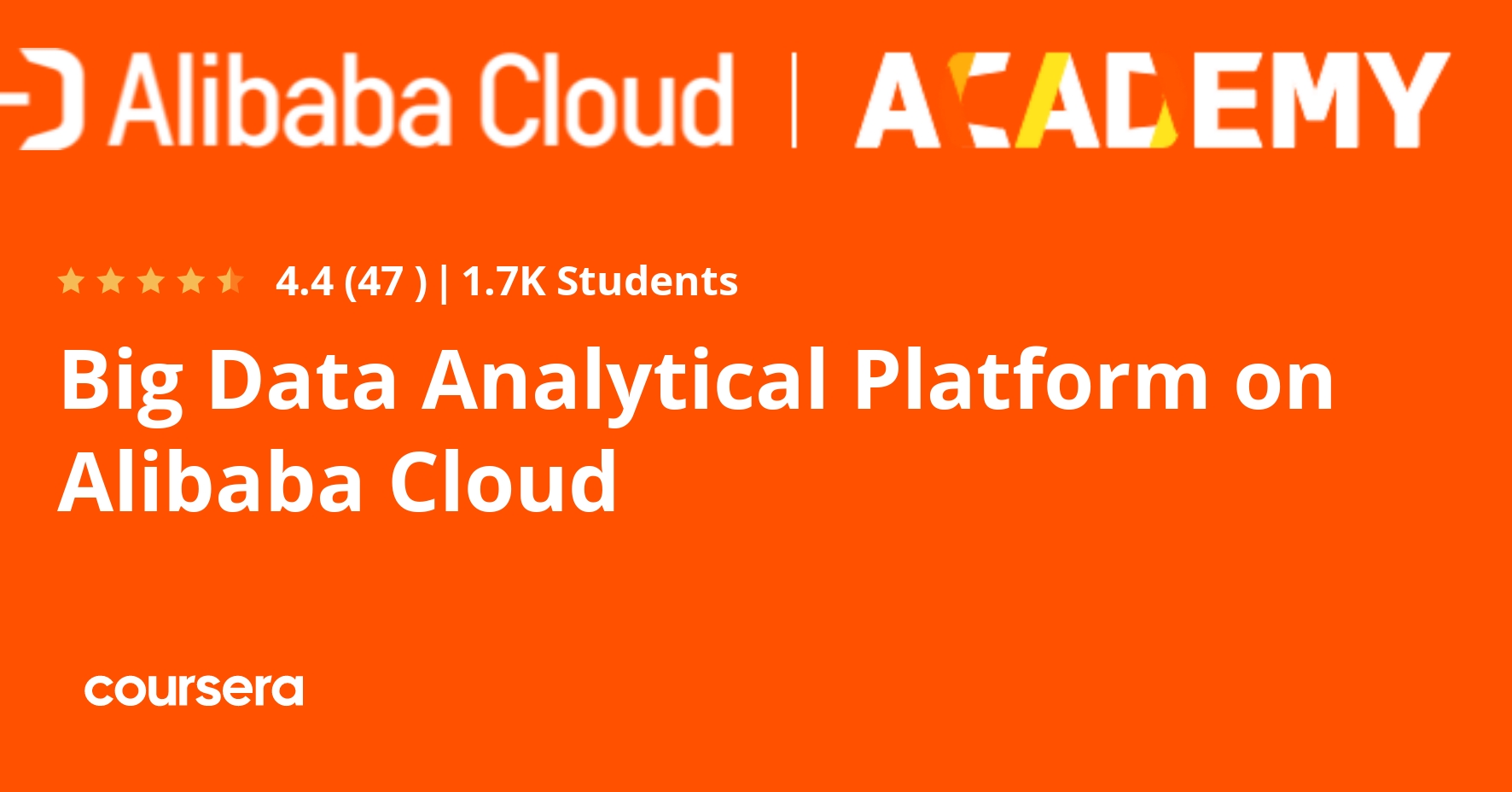 Big Data Analytical Platform on Alibaba Cloud - Coursya