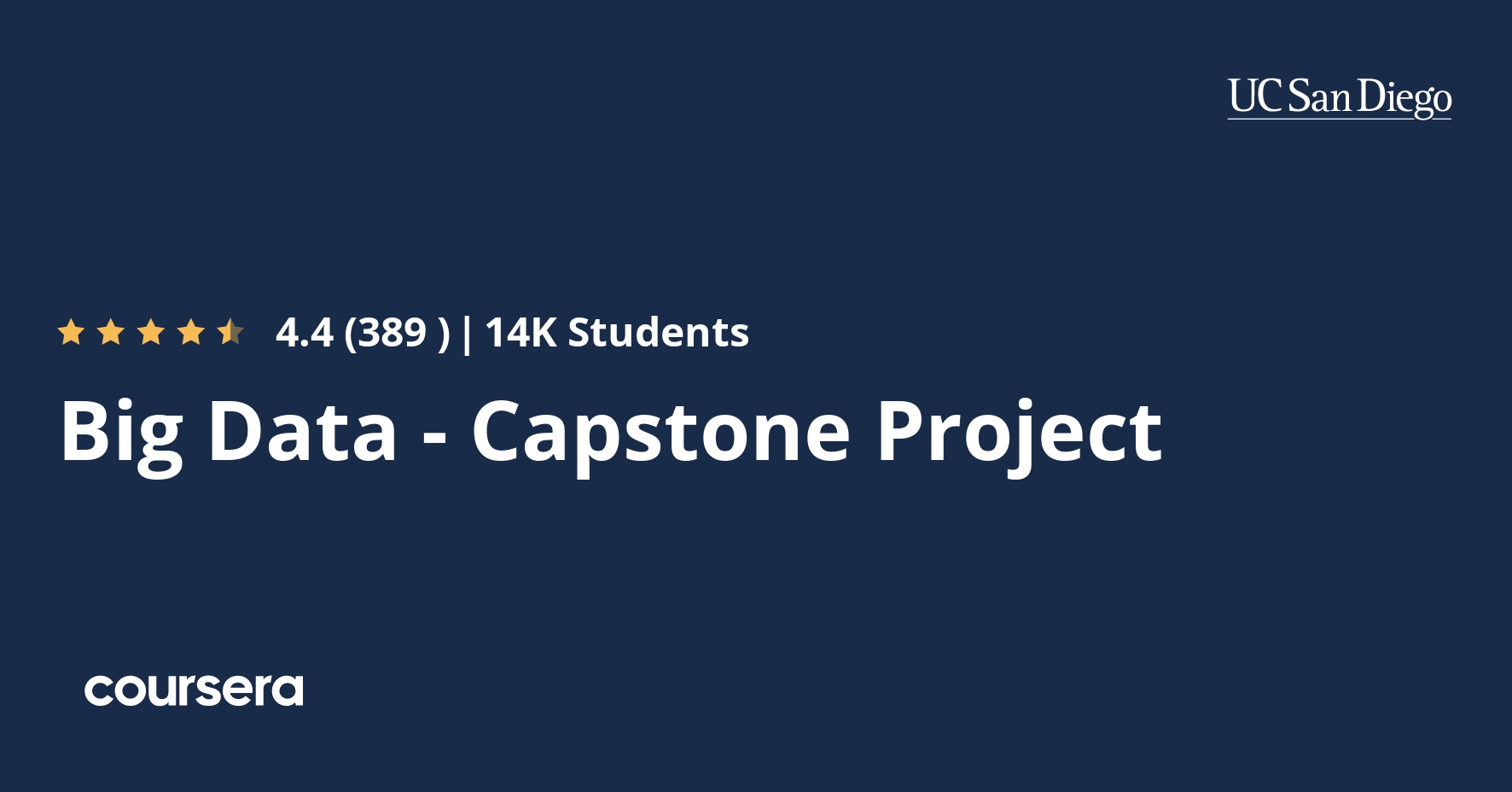 Big Data - Capstone Project - Coursya