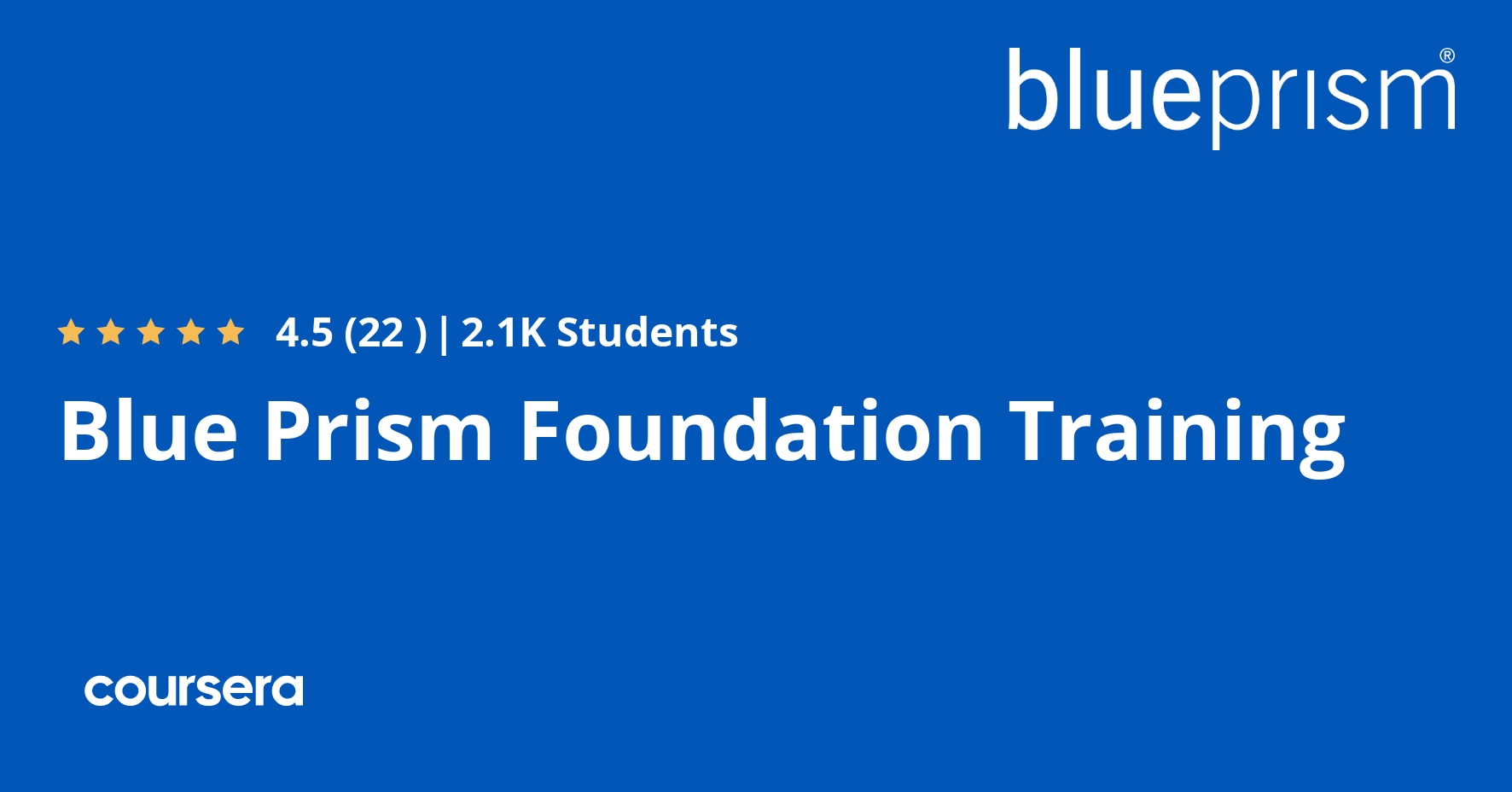 Blue Prism Foundation Training - Coursya