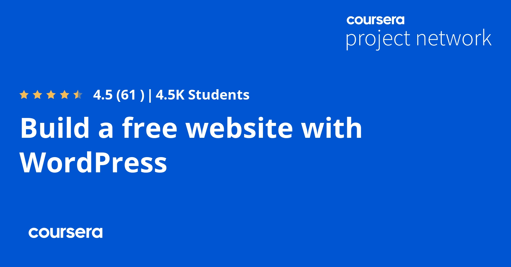 Build a free website with WordPress - Coursya