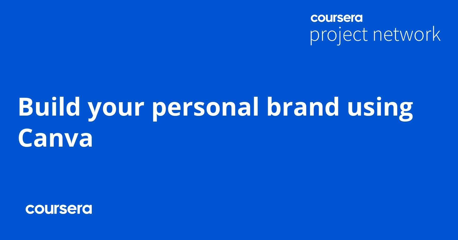 Build your personal brand using Canva - Coursya