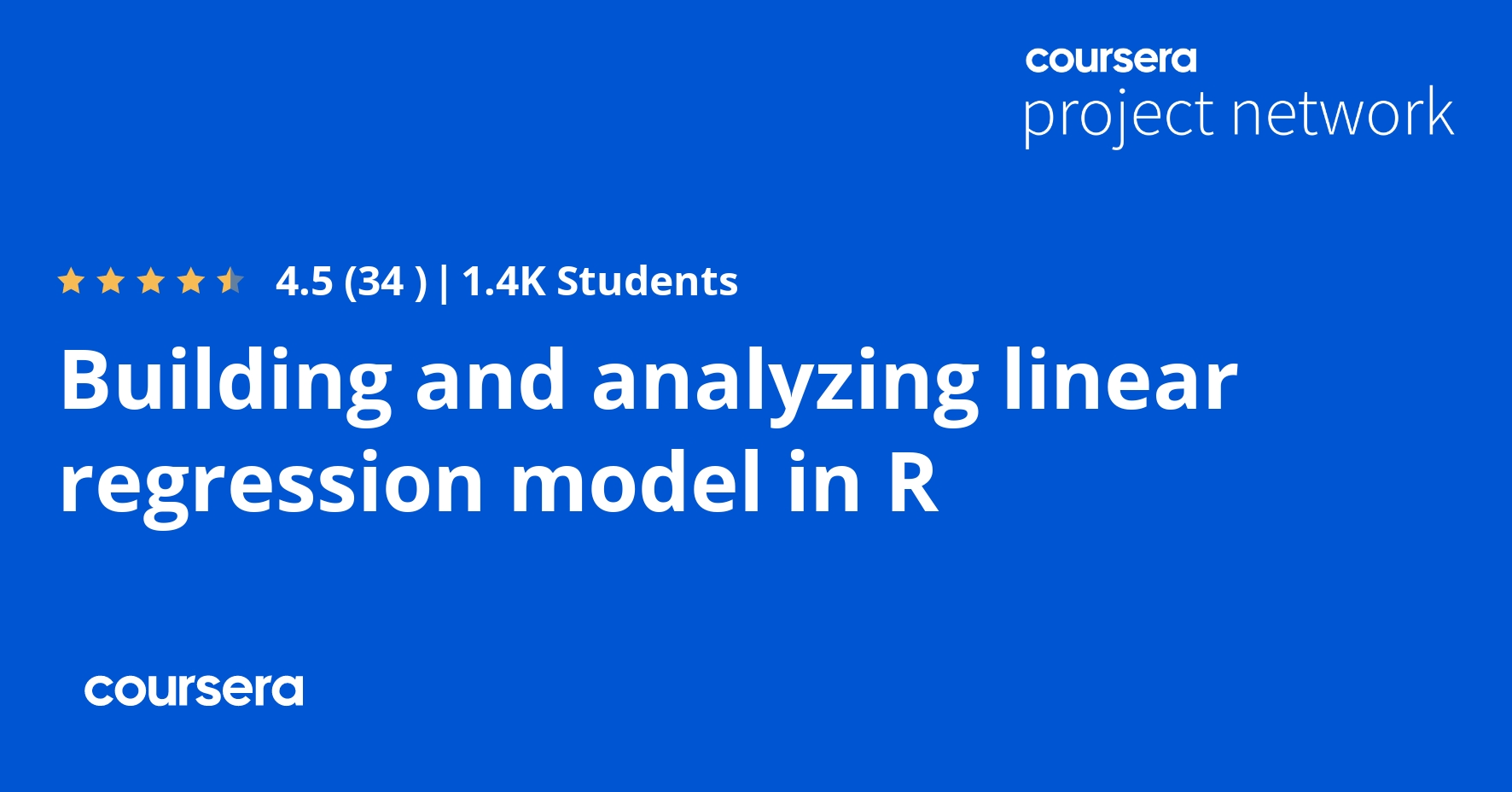 Building And Analyzing Linear Regression Model In R Coursya Building And Analyzing Linear Regression Model In R Coursya