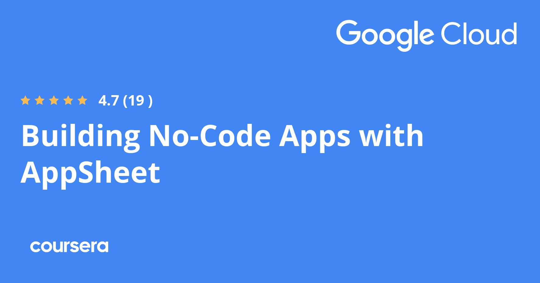 Building No Code Apps With Appsheet Specialization Coursya