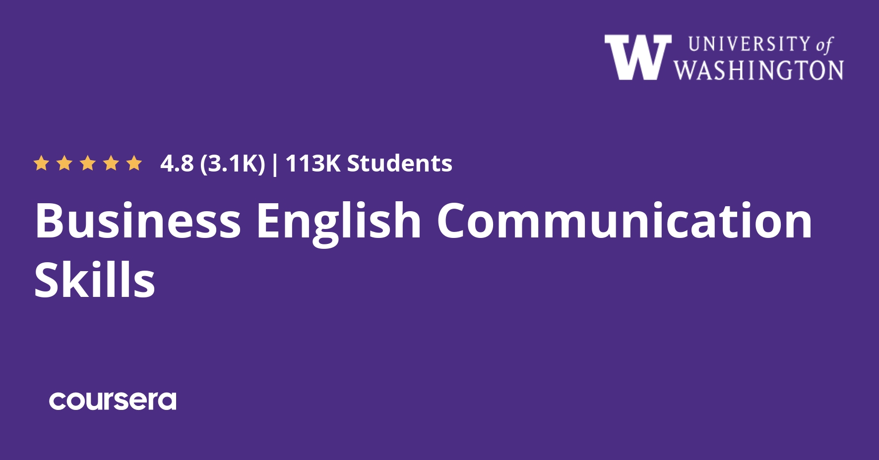 Business English Communication Skills Specialization - Coursya