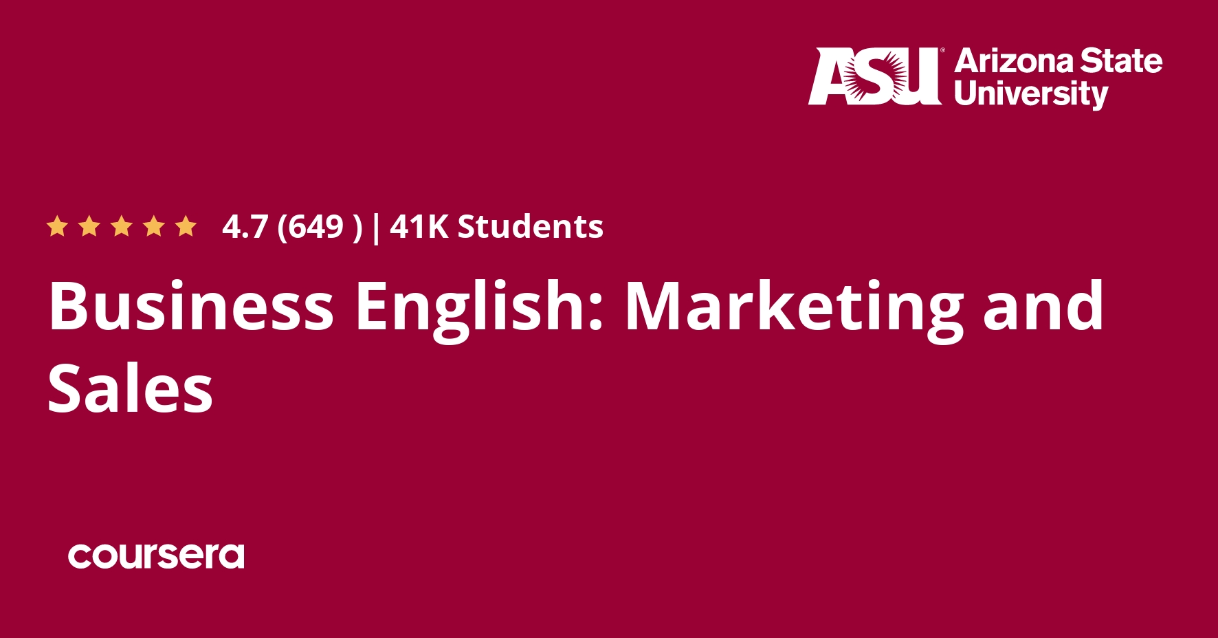 Business English: Marketing and Sales - Coursya