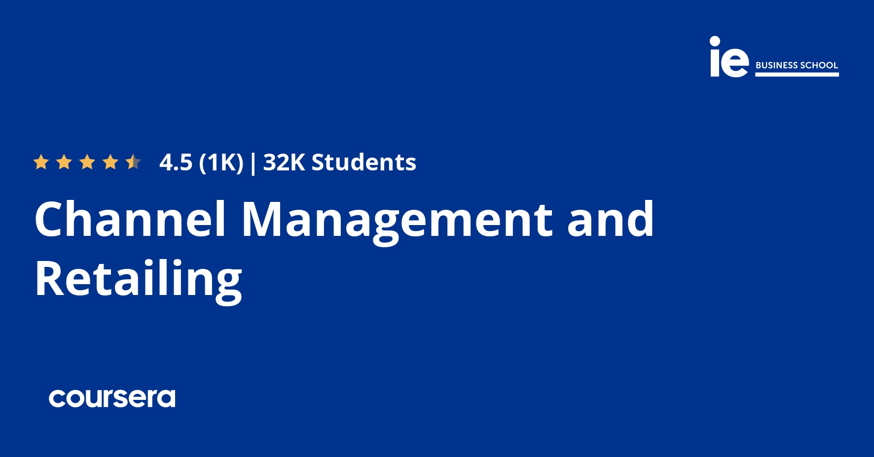 Channel Management and Retailing - Coursya