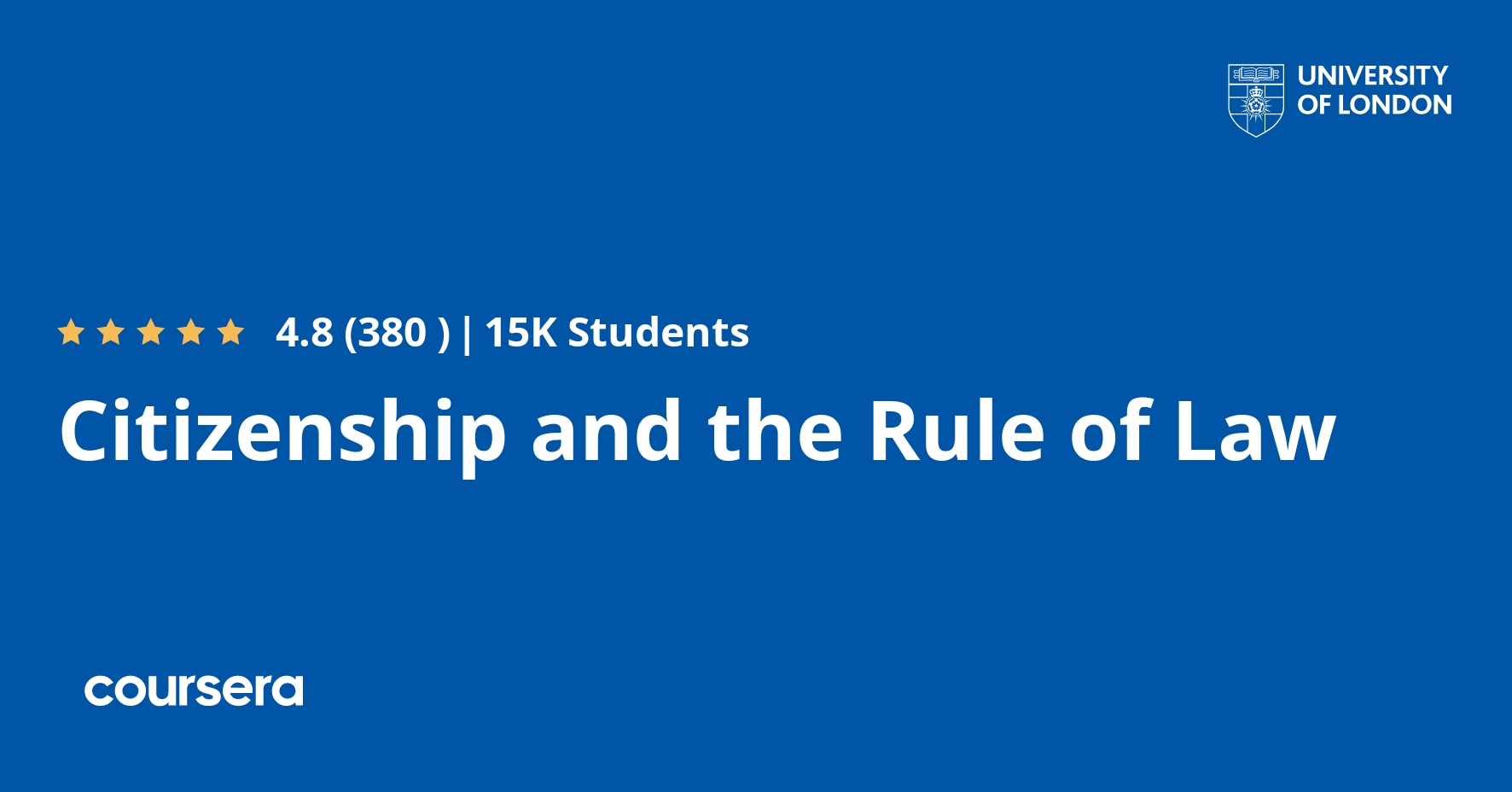 Citizenship and the Rule of Law - Coursya
