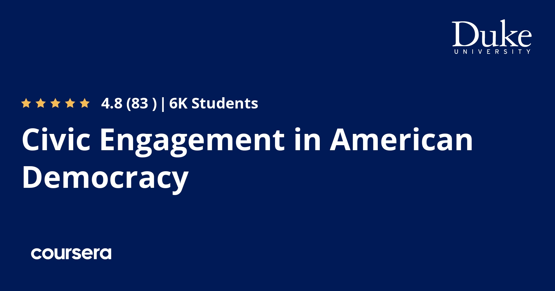 Civic Engagement in American Democracy - Coursya