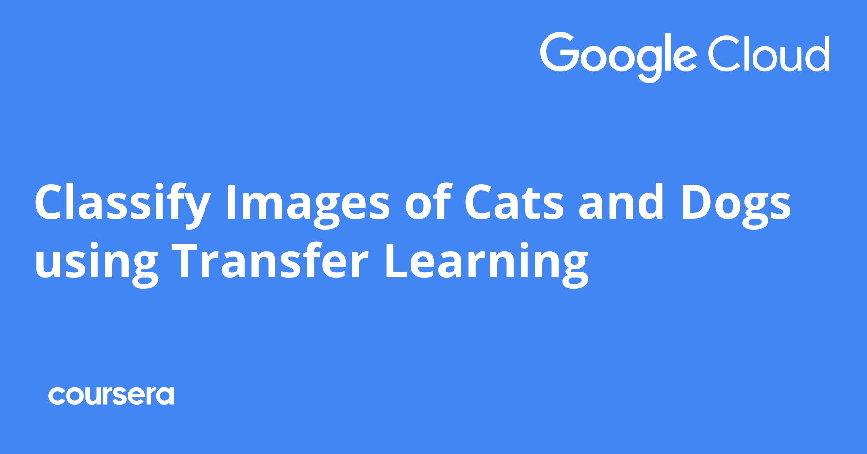 Classify Images of Cats and Dogs using Transfer Learning - Coursya