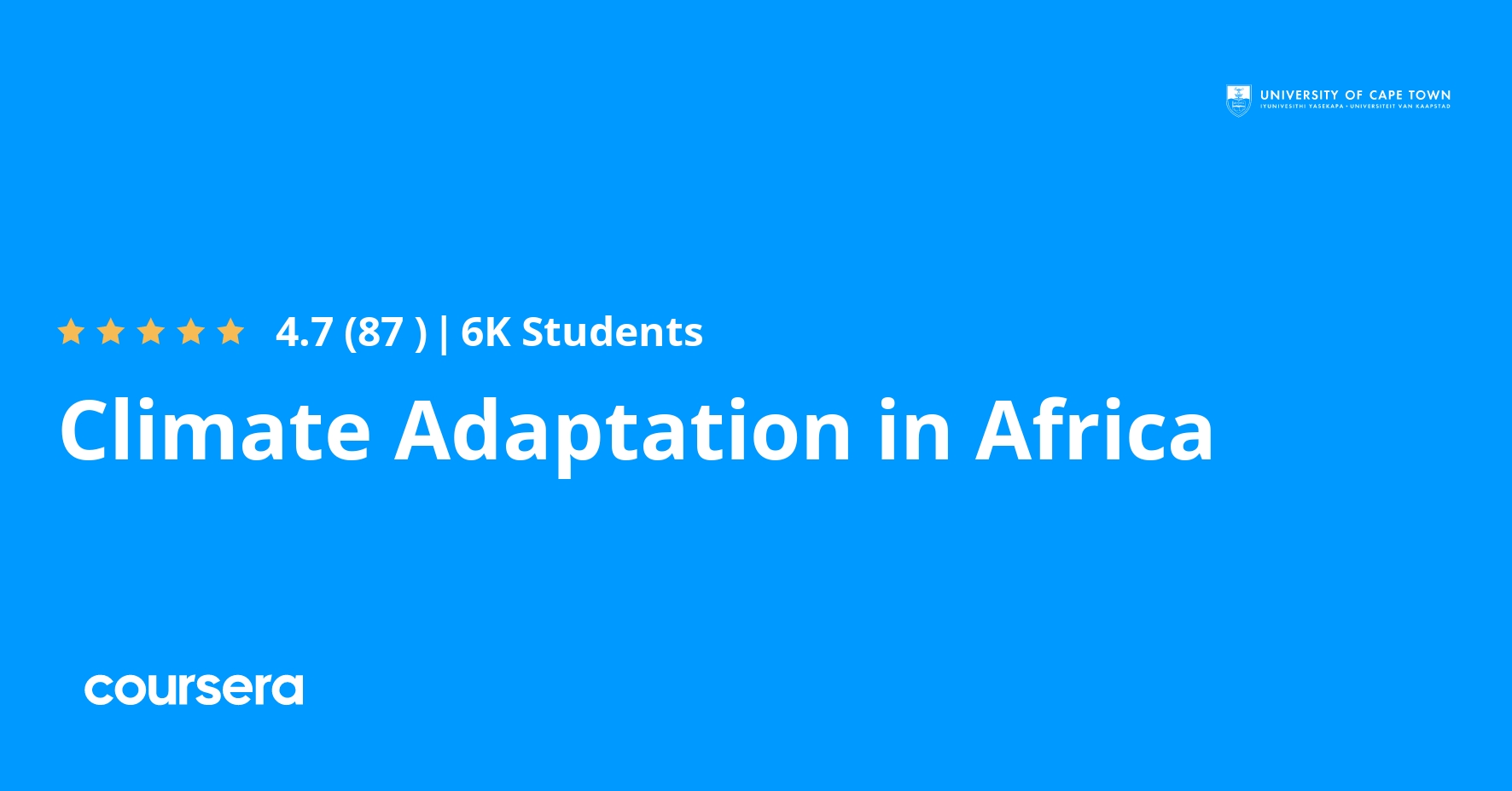 Climate Adaptation in Africa - Coursya