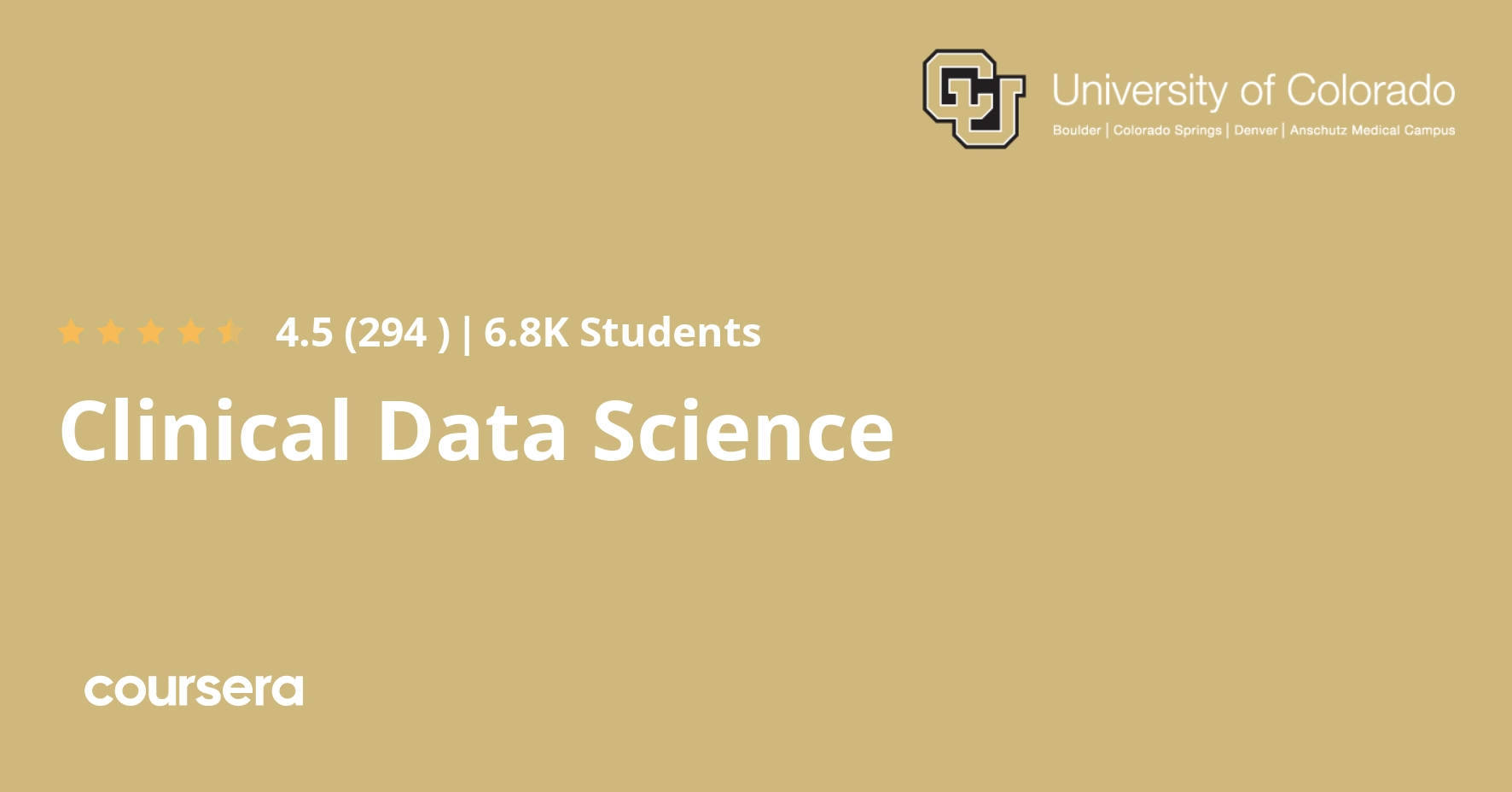Clinical Data Science Specialization - Coursya