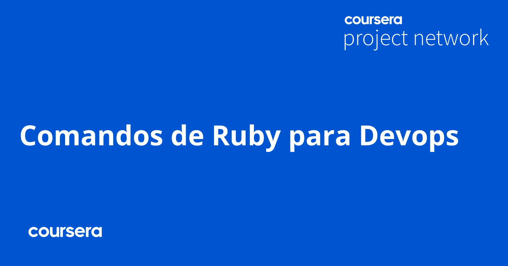 Comandos de Ruby para Devops - Coursya