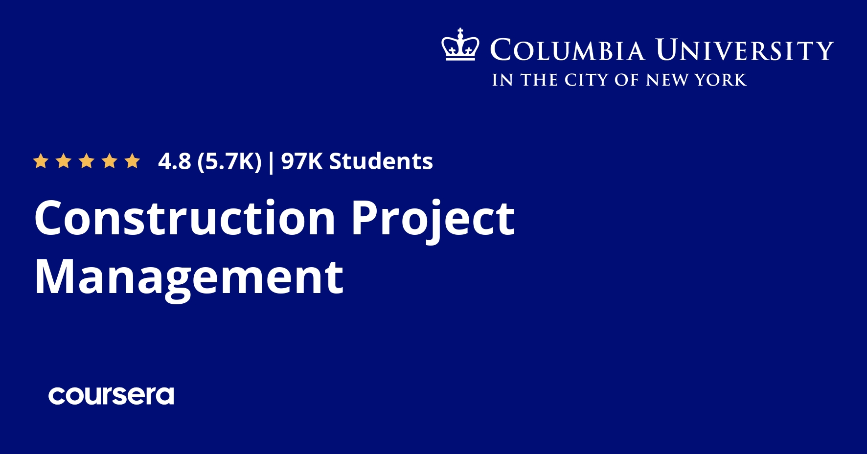 Construction Project Management - Coursya