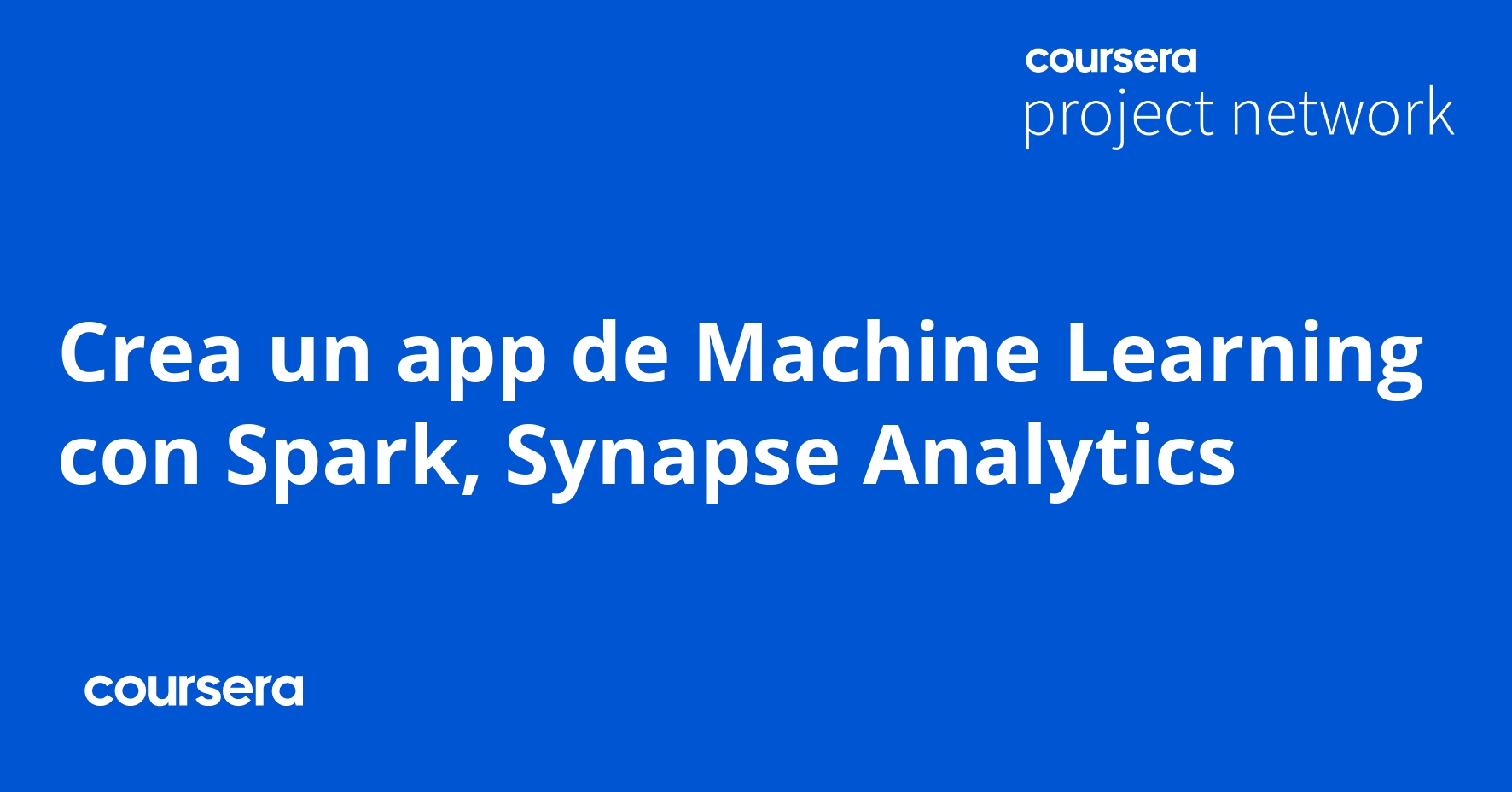 Crea un app de Machine Learning con Spark, Synapse Analytics - Coursya