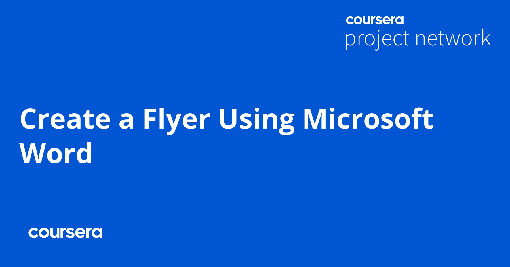 Create a Flyer Using Microsoft Word - Coursya