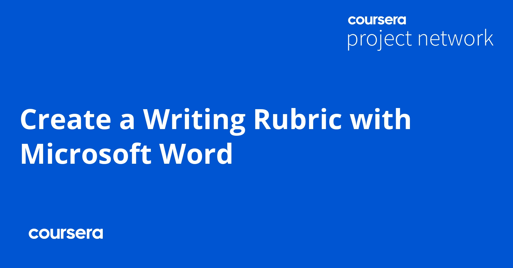 Create a Writing Rubric with Microsoft Word - Coursya