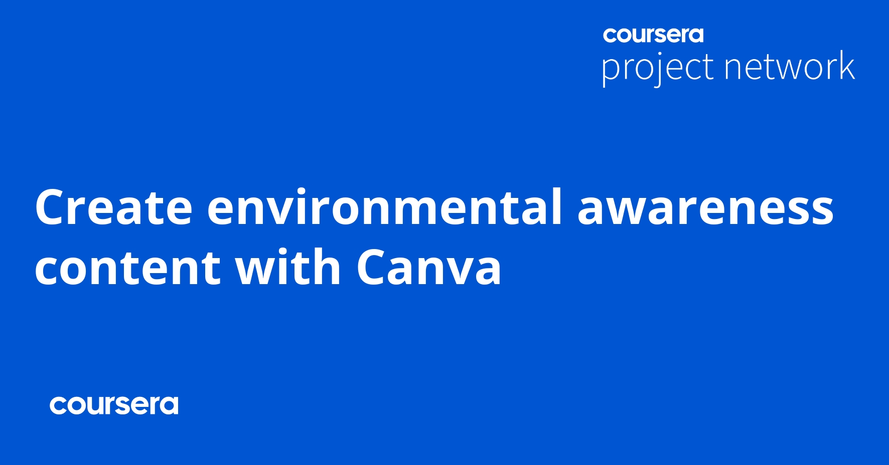 Create environmental awareness content with Canva - Coursya