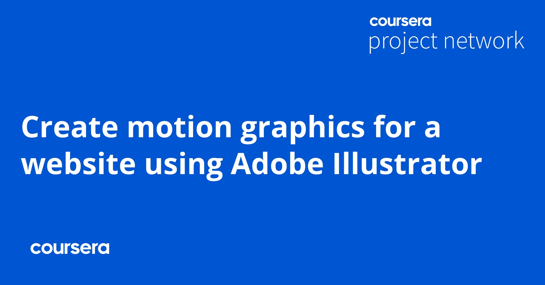 Create motion graphics for a website using Adobe Illustrator - Coursya