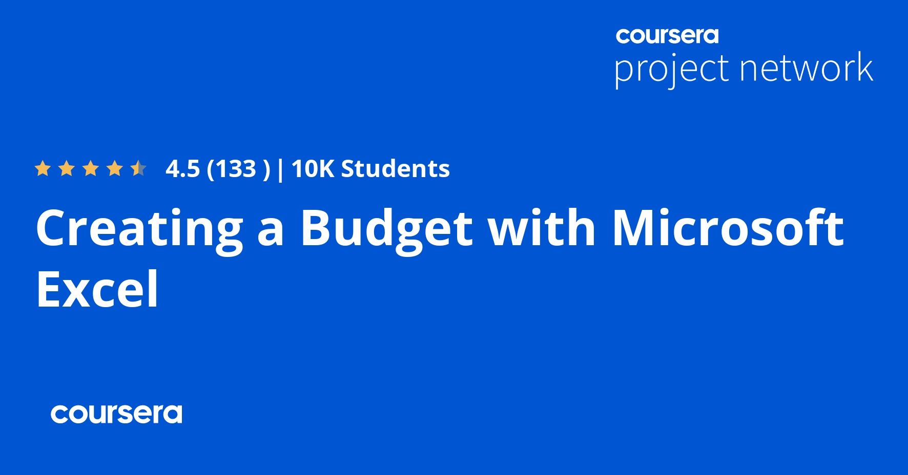 Creating a Budget with Microsoft Excel - Coursya