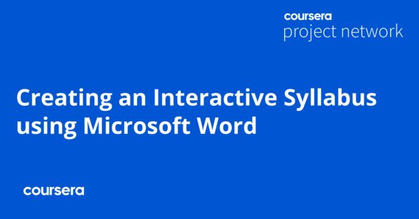 Creating an Interactive Syllabus using Microsoft Word - Coursya