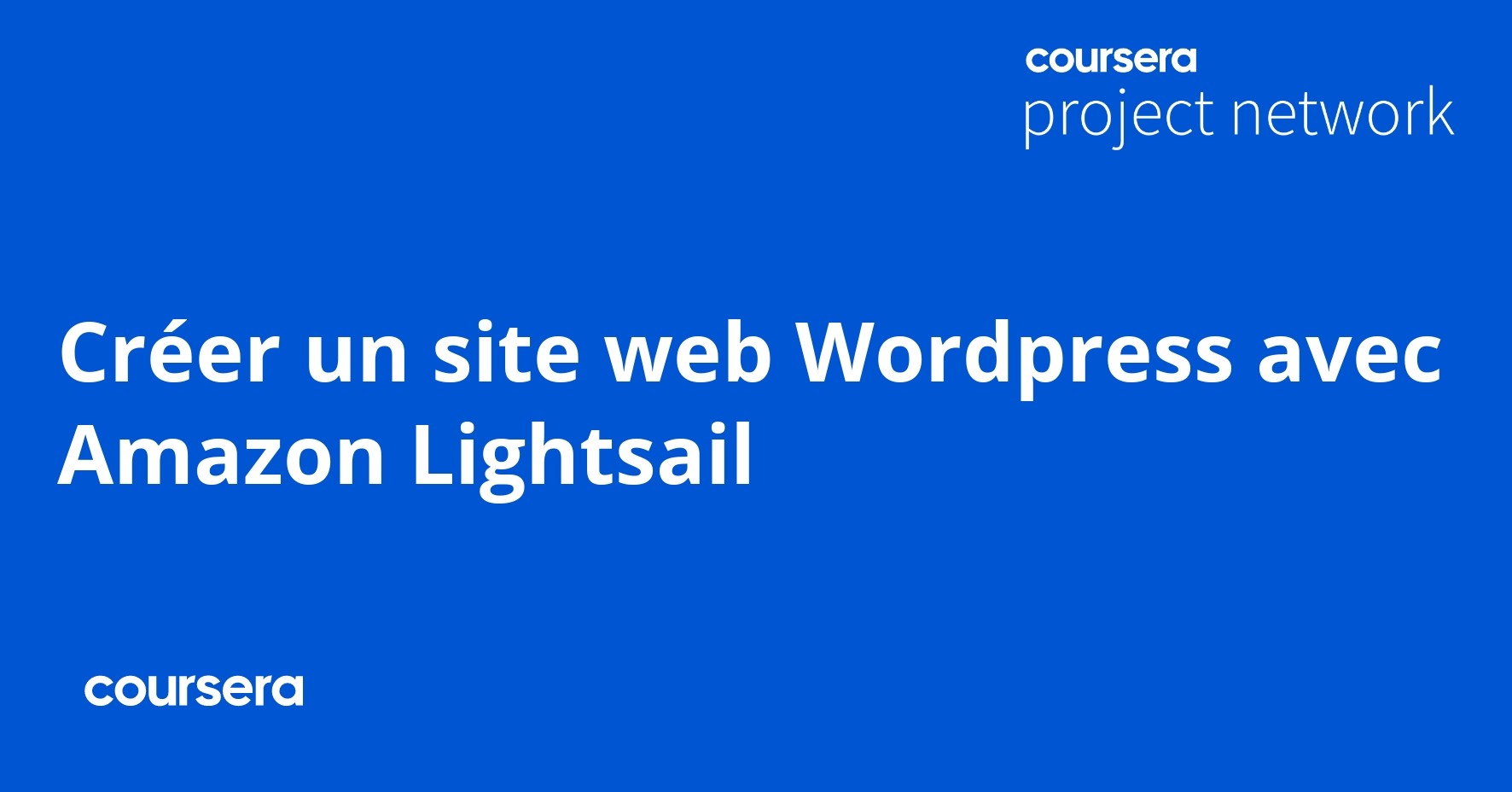 Créer un site web Wordpress avec Amazon Lightsail - Coursya