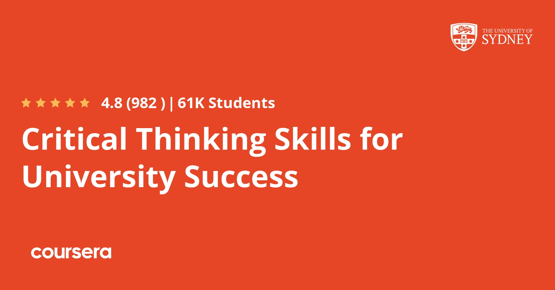 Critical Thinking Skills for University Success - Coursya