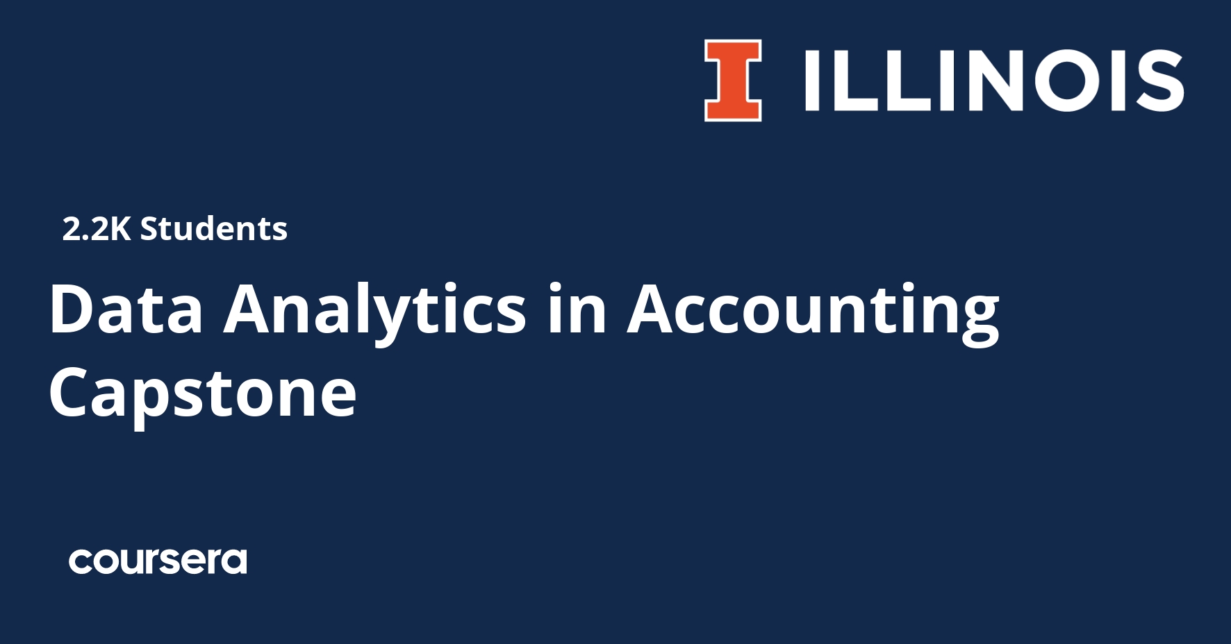 Data Analytics in Accounting Capstone - Coursya
