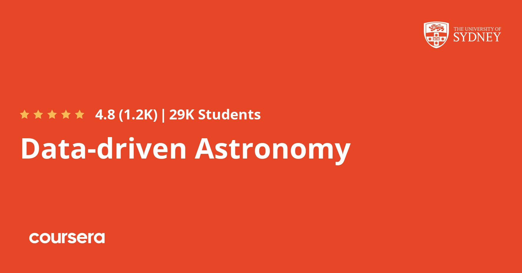 Data-driven Astronomy - Coursya