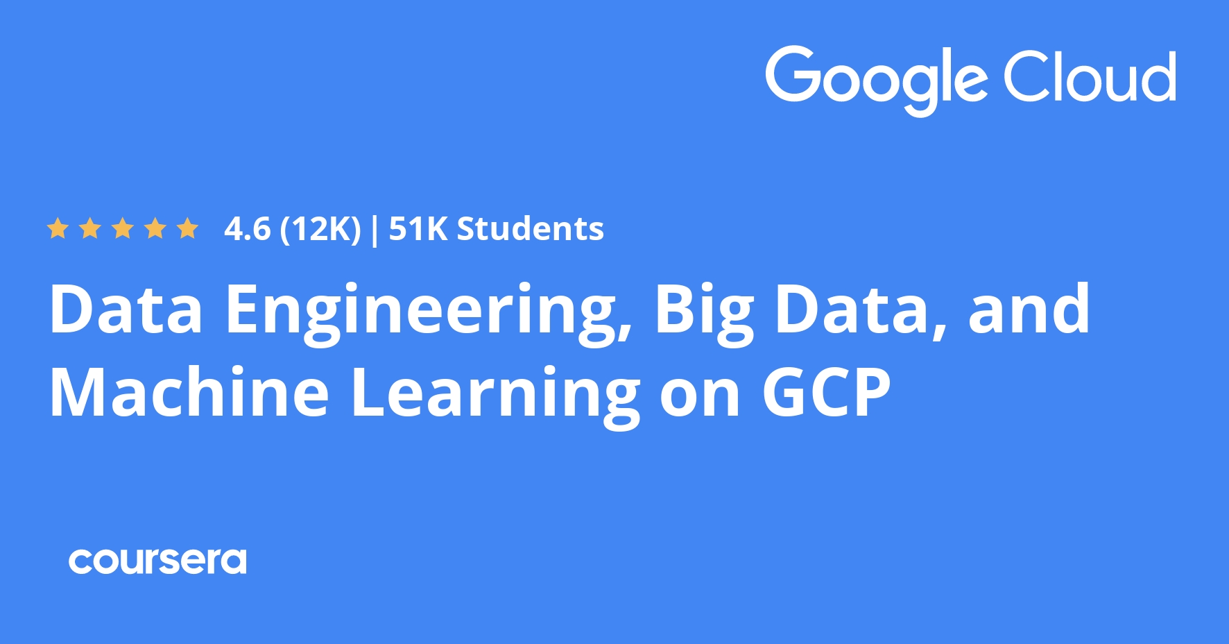 Data Engineering, Big Data, and Machine Learning on GCP Specialization ...