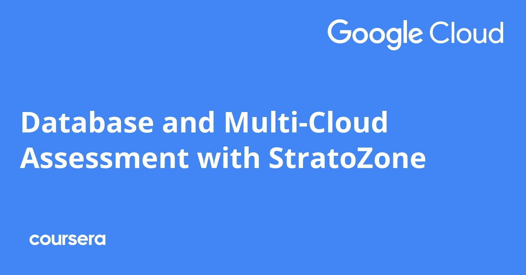 Database and Multi-Cloud Assessment with StratoZone - Coursya