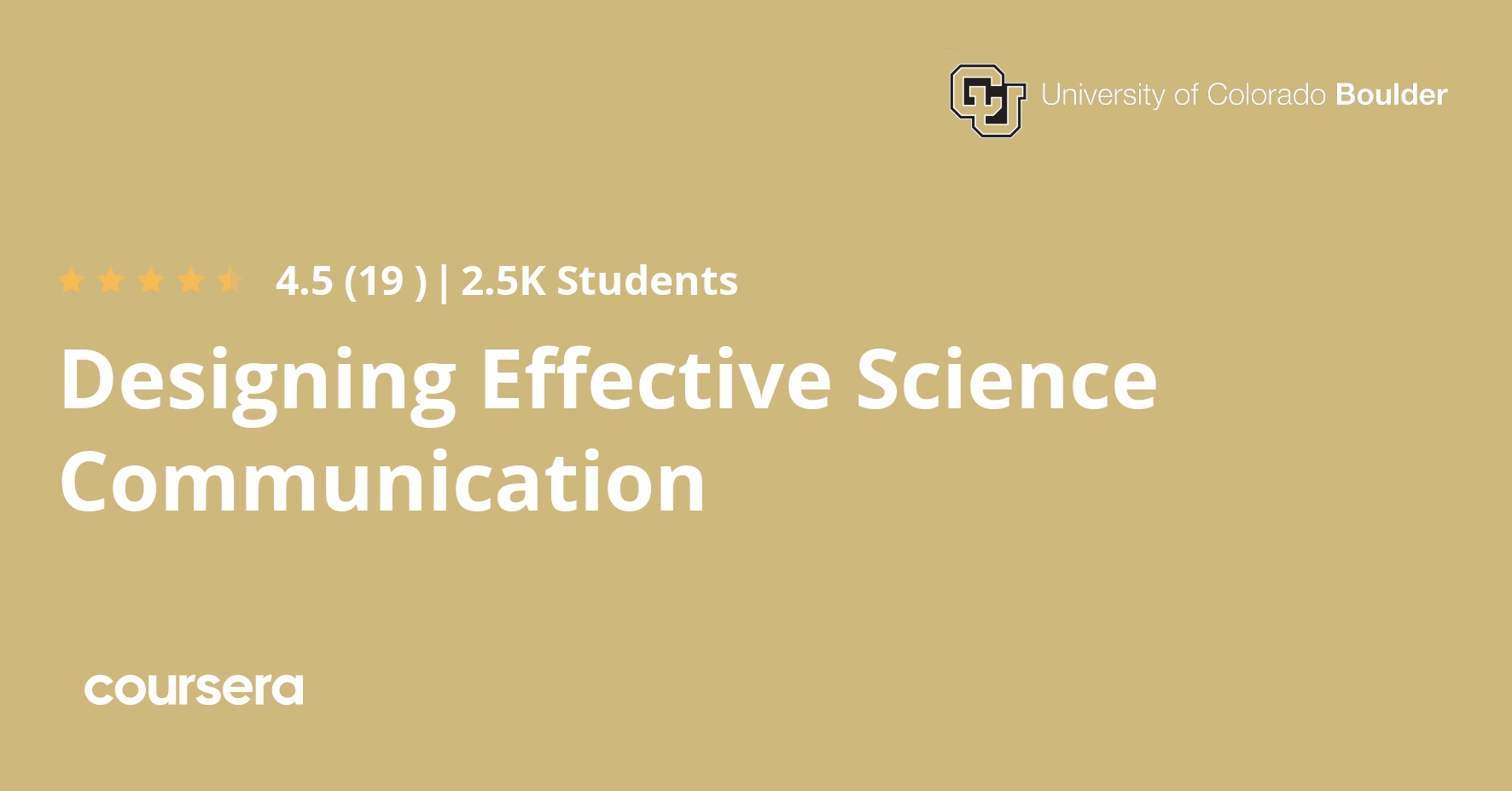 Designing Effective Science Communication - Coursya
