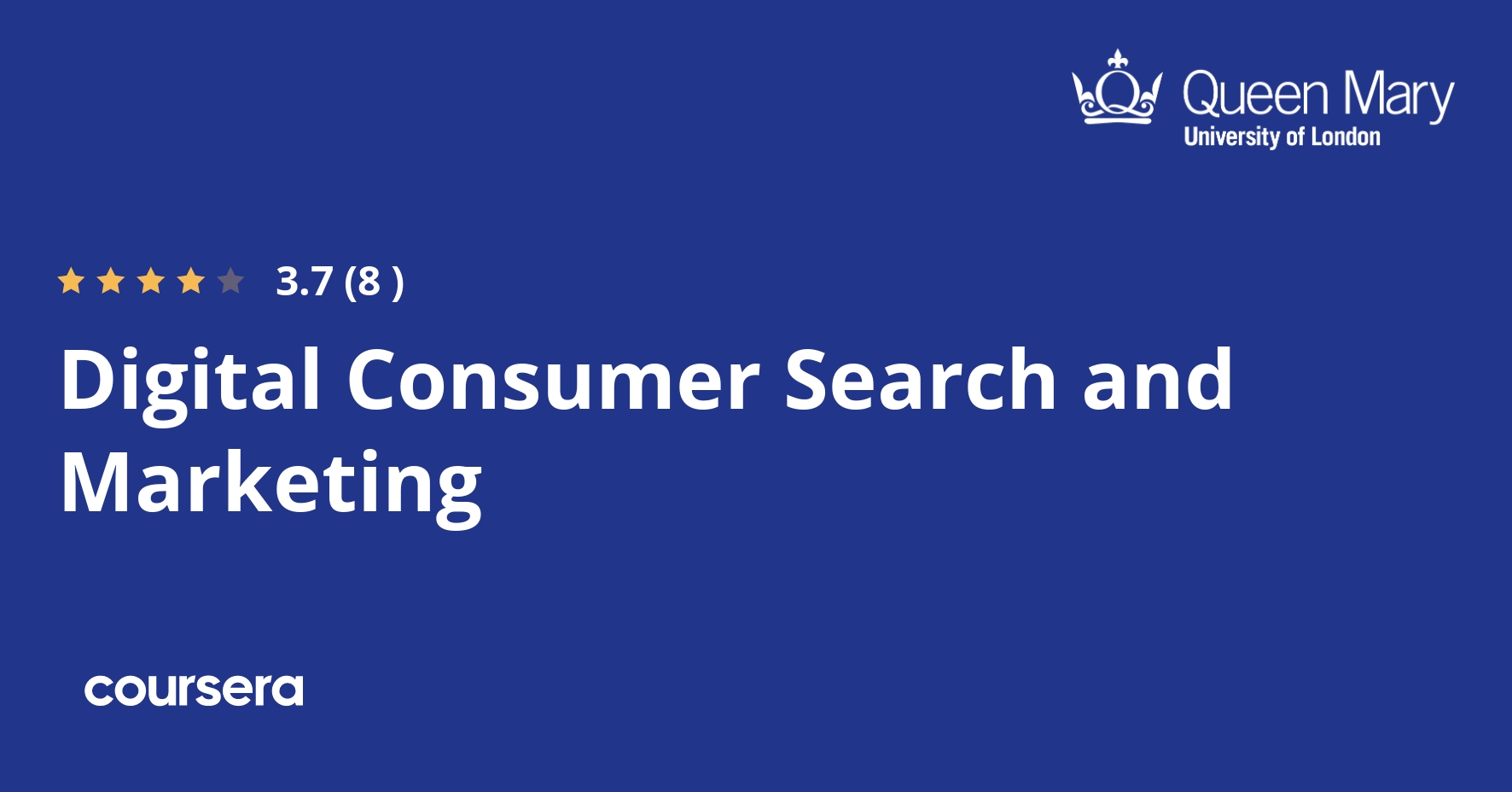 Digital Consumer Search and Marketing Specialization - Coursya