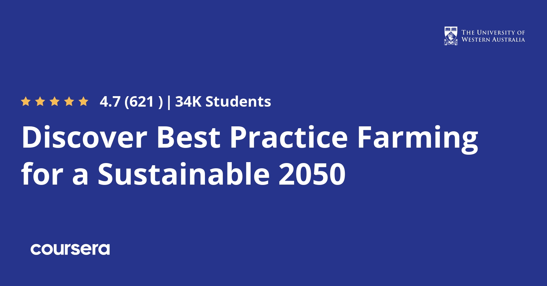 Discover Best Practice Farming for a Sustainable 2050 - Coursya